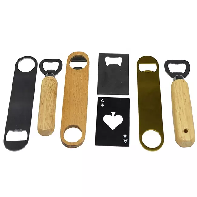 Heavy Duty Stainless Steel Flat Bottle Opener, Solid and Durable Beer ...