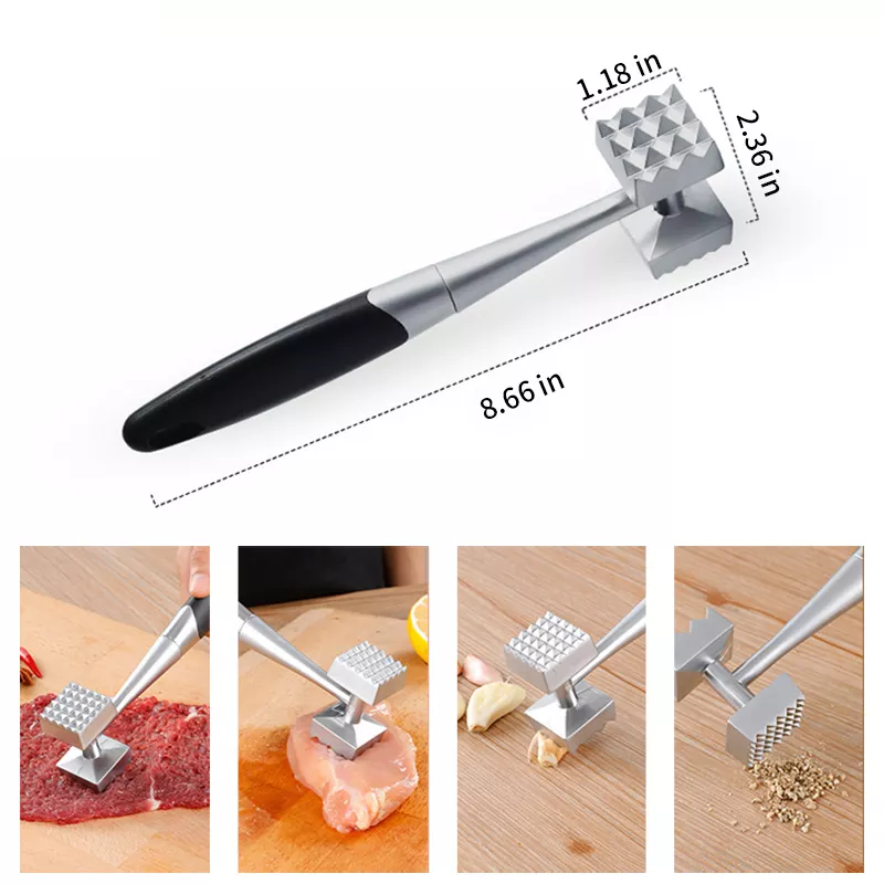 Double Sided Meat Mallet & Pounder Tool - uuhom